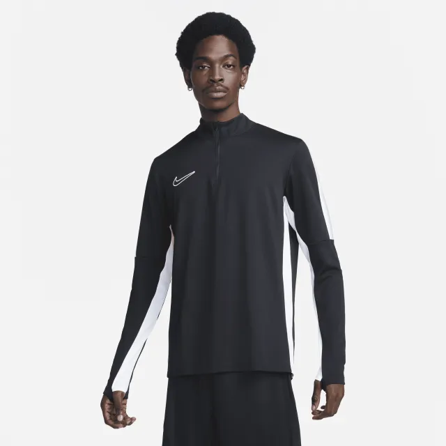 Nike Football Academy Dri-Fit Panelled 1/4 Zip Drill Top In Black ...
