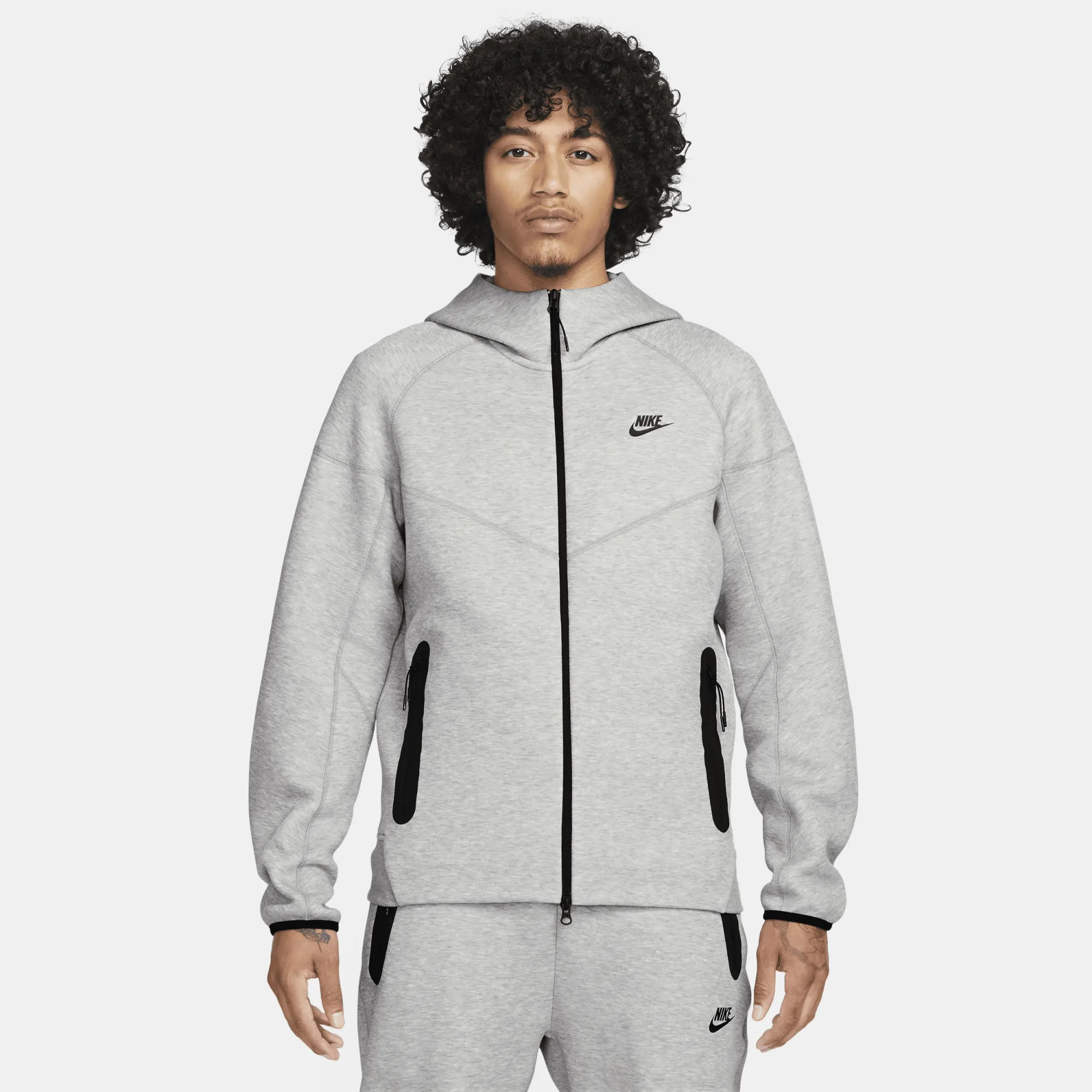 Nike Sportswear Tech Fleece Windrunner Men's Full-Zip Hoodie - Grey ...