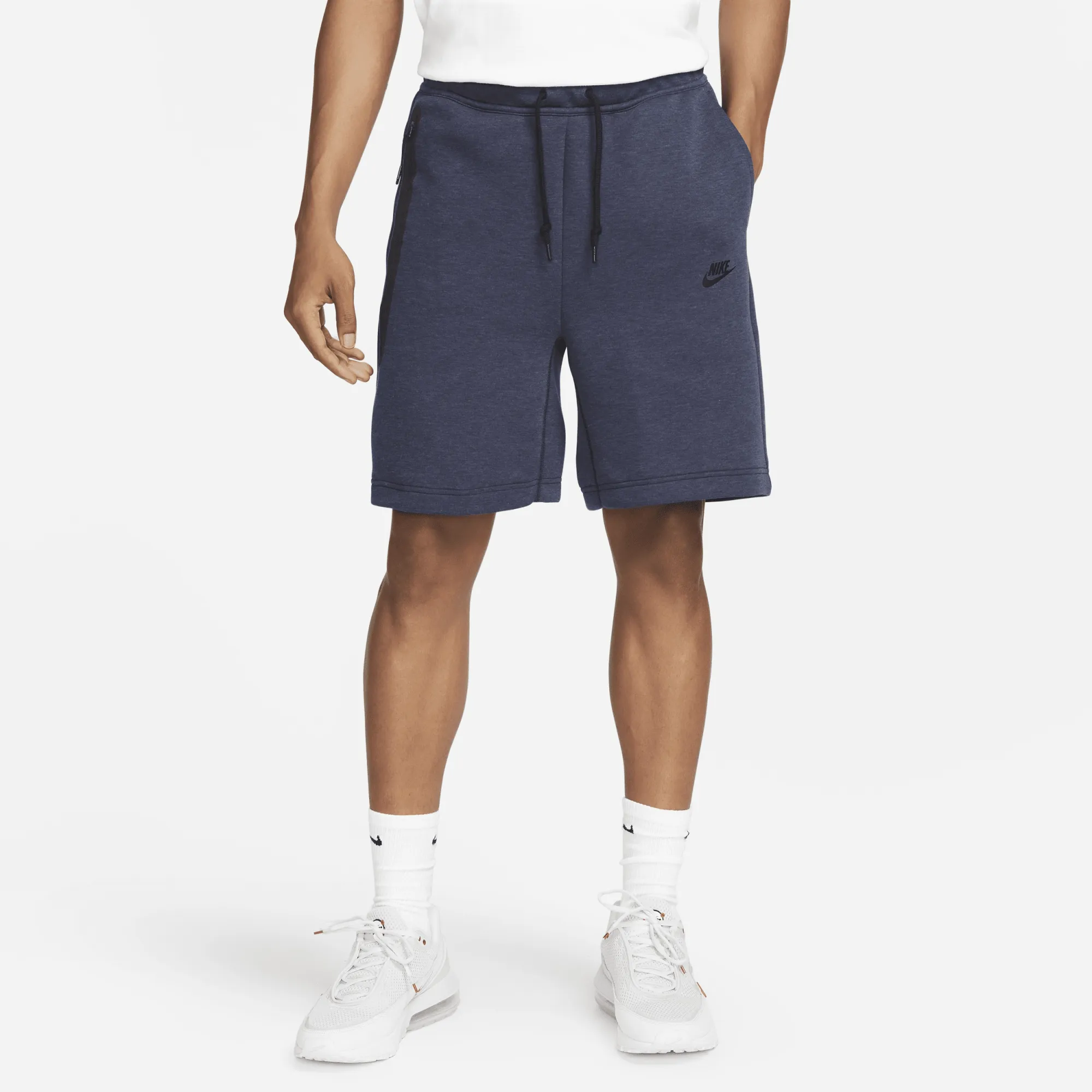 Nike Sportswear Tech Fleece Men's Shorts - Blue - Cotton/Polyester ...