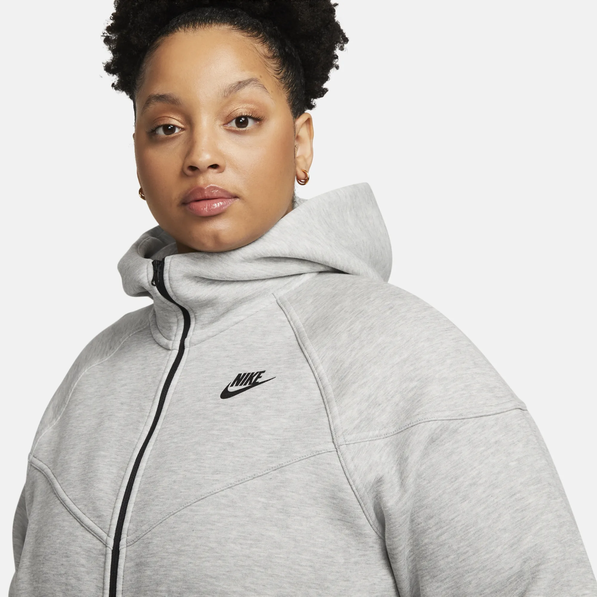 Nike Sportswear Tech Fleece Windrunner Women's Full-Zip Hoodie - Grey ...
