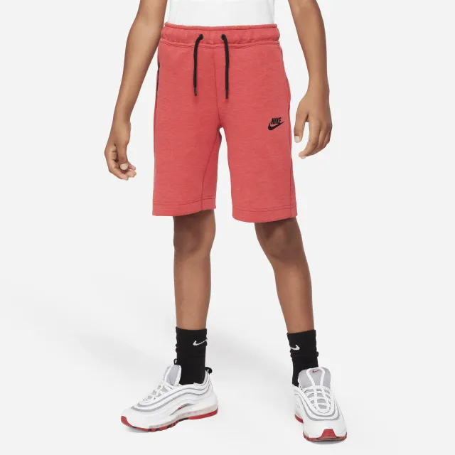Nike Tech Fleece Big Kids' (Boys') Shorts - Red | FD3289-672 | FOOTY.COM
