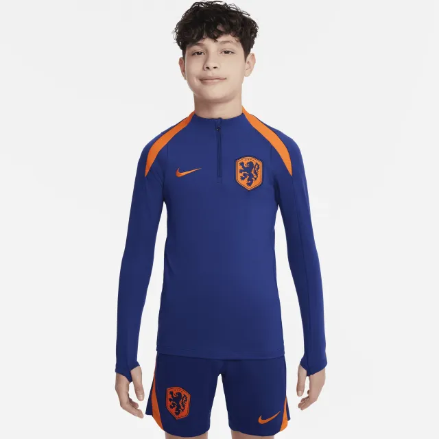 Nike Holland Training Shirt Dri-Fit Strike Drill Euro 2024 - Deep Royal ...