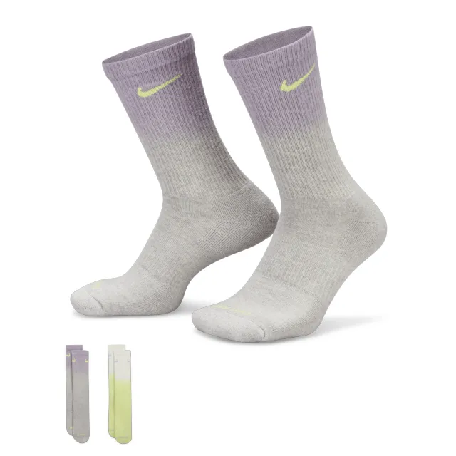 Nike Everyday Plus Cushioned Crew Socks (2 Pairs) - Multi-Colour ...
