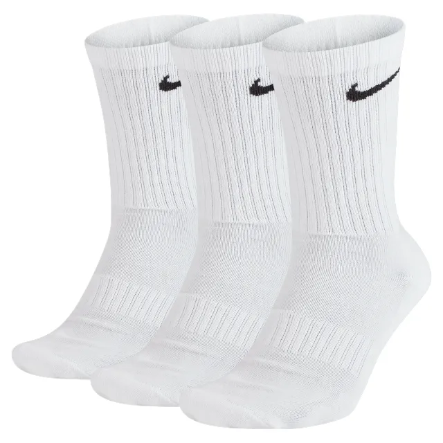 Nike white & black crew socks 3 pack | SX7664-100 | FOOTY.COM