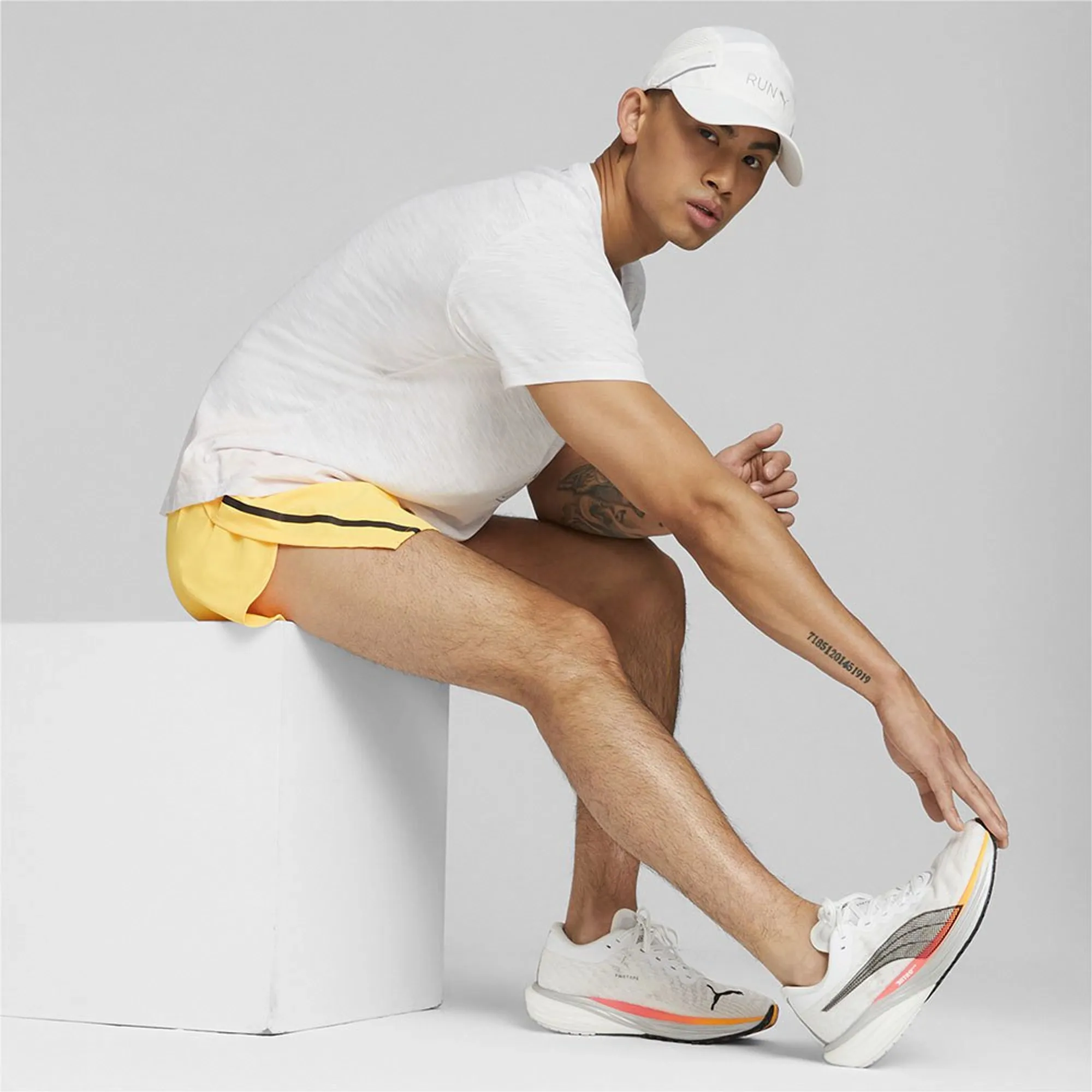 Puma Lightweight Runner Cap - White | 024080_02 | FOOTY.COM
