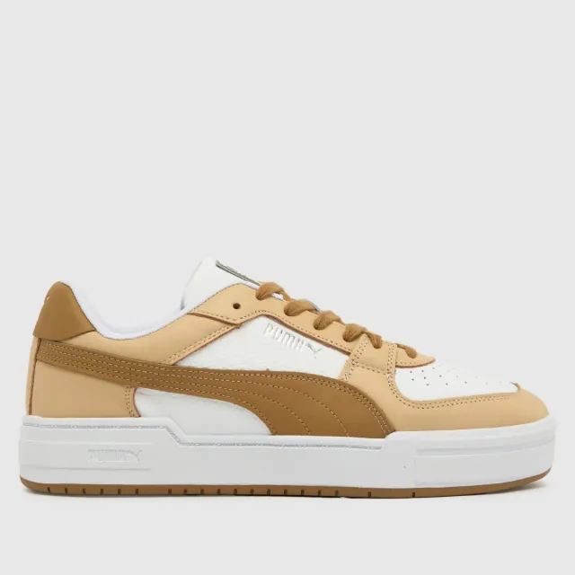 PUMA ca pro classic trainers in white & beige | 380190_24 | FOOTY.COM