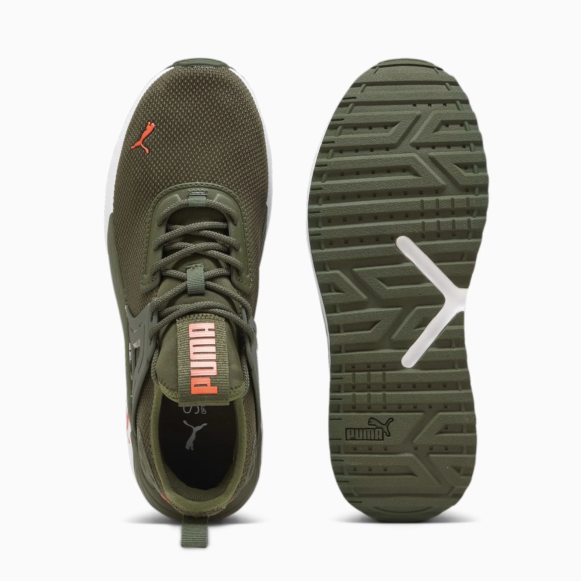 PUMA Pacer 23 Sneakers, Myrtle/Hot Heat | 392319_04 | FOOTY.COM