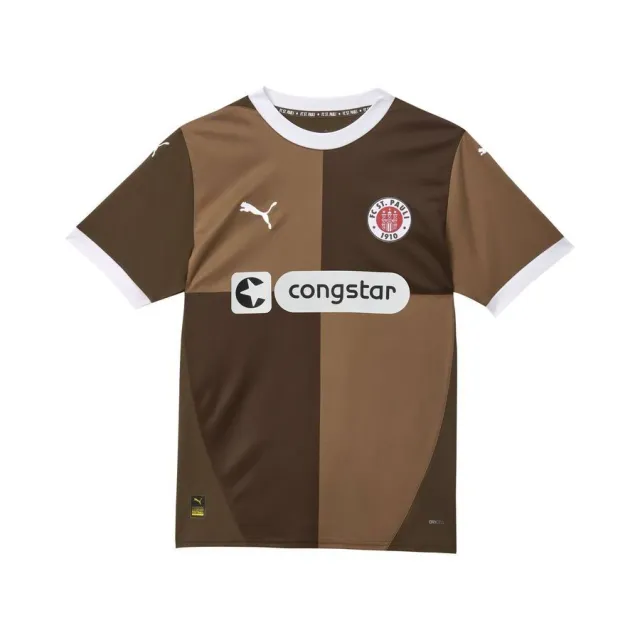 Puma St. Pauli Mens SS Home Shirt 2024/25 | 778638_01 | FOOTY.COM