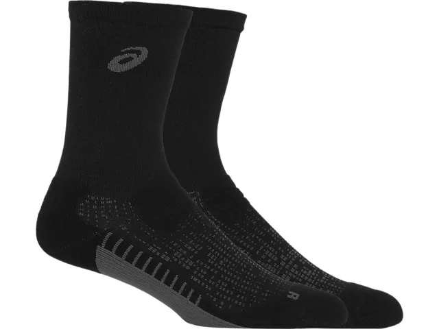 ASICS Performance Crew Running Socks - Black | 3013B002-001 | FOOTY.COM
