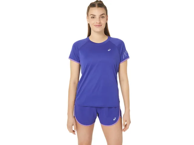ASICS Icon Running Shirt Women - Blue | 2012C741-500 | FOOTY.COM