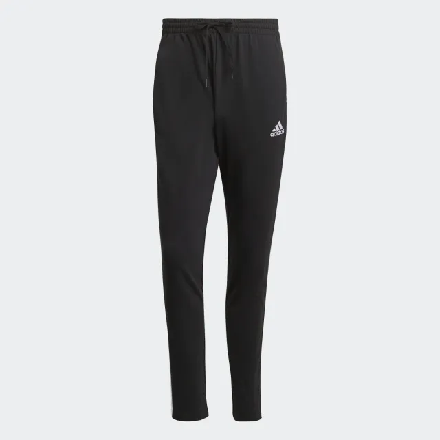 adidas Essentials Single Jersey Tapered Open Hem 3-Stripes Joggers ...