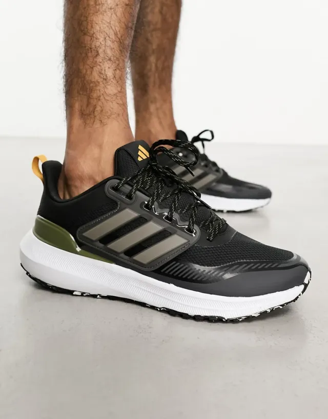 Adidas Running Ultrabounce Trail Trainers In Black And White | ID9398 ...