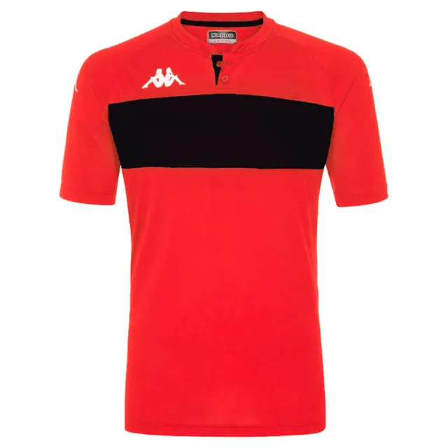 Kappa Dalto Short Sleeve Polo - Red | 32144IW-A0D | FOOTY.COM