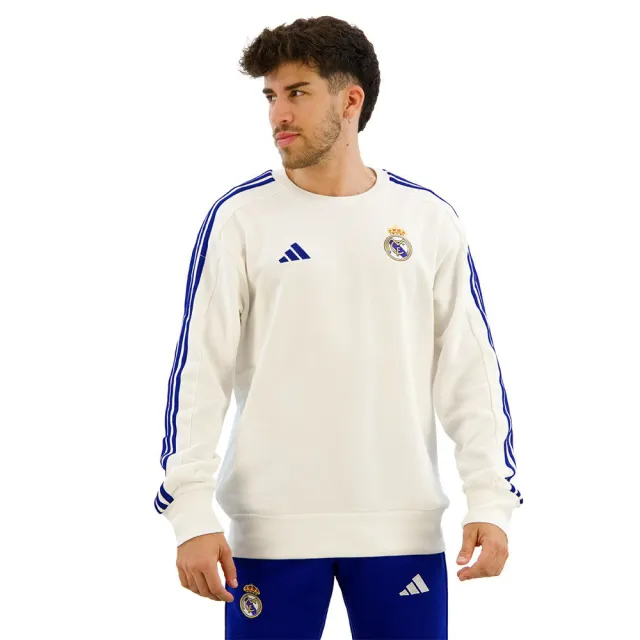 Real Madrid DNA Sweat Top (White) 2024-2025 Men's Polyester Made By ...