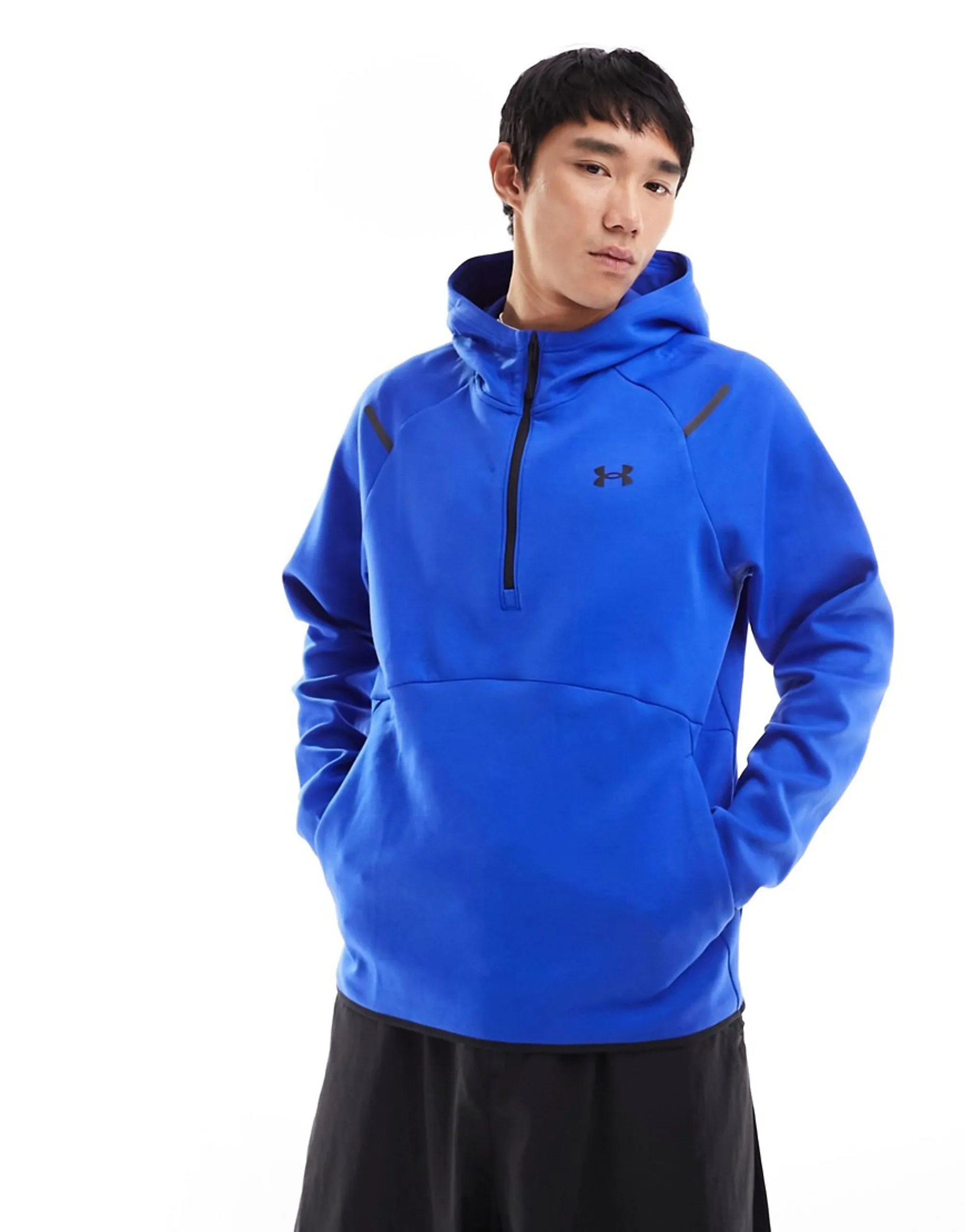 UNDER ARMOUR Men's Training Unstoppable Fleece Hoodie - Blue, Blue ...