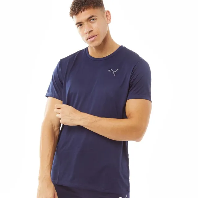 Puma Mens Active Tech T-Shirt Peacoat | 587212_06 | FOOTY.COM