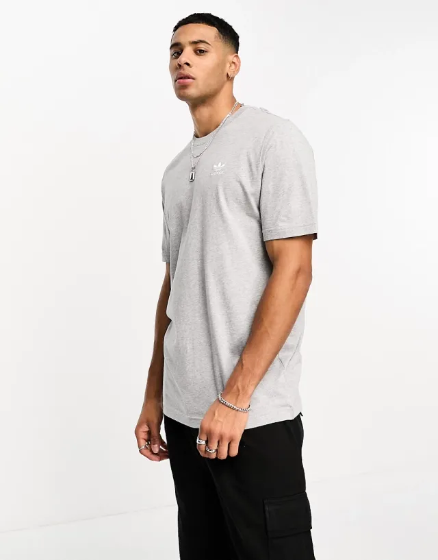 adidas Originals essential tee in grey | IM4538 | FOOTY.COM