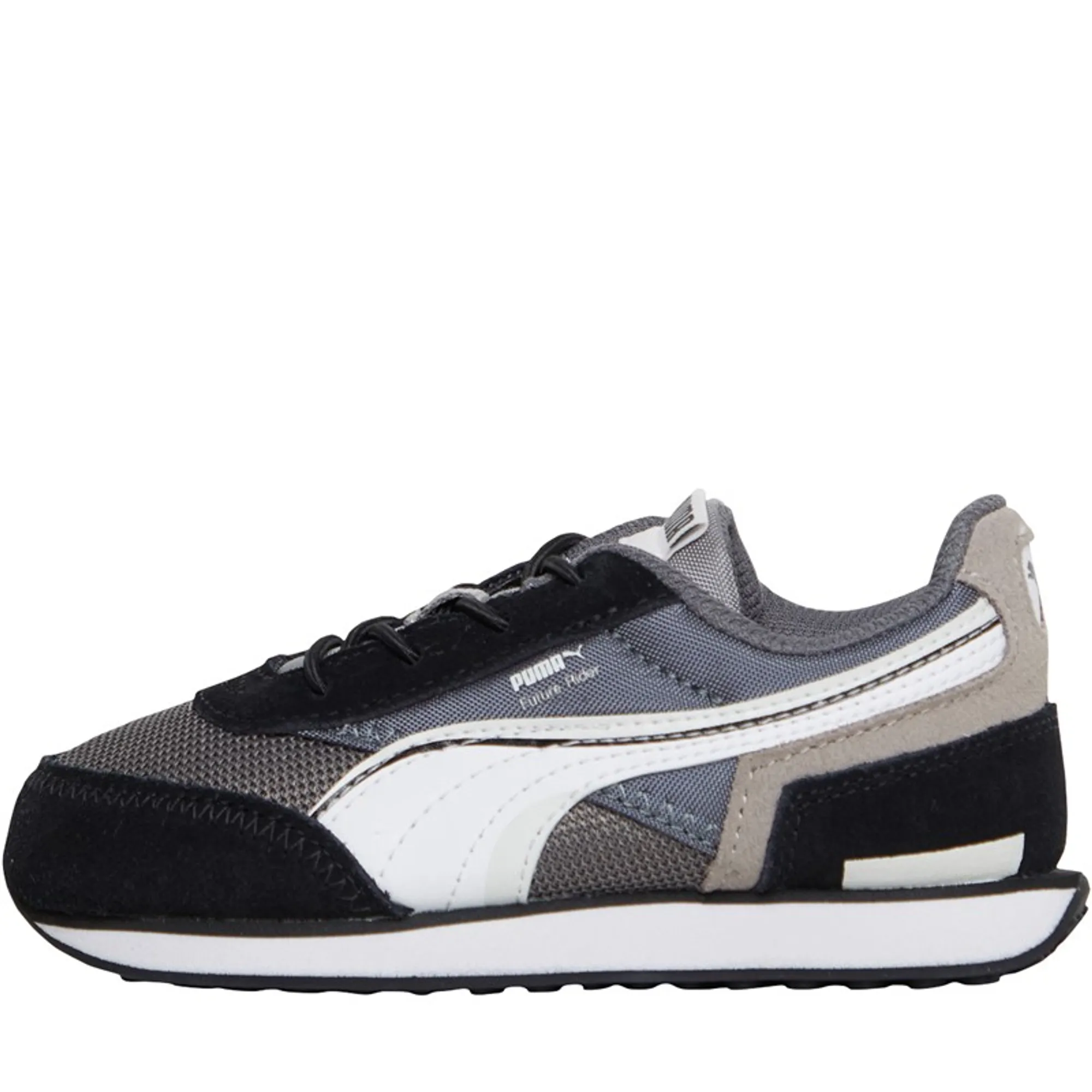 Puma Infant Boys Future Rider Double Two AC Trainers Black/Grey ...