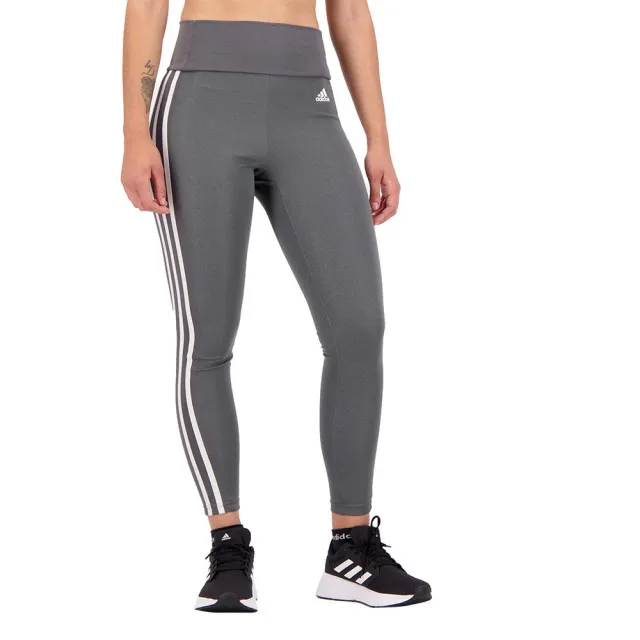 Adidas 3 Stripes 7/8 Leggings - Grey | GL4043 | FOOTY.COM
