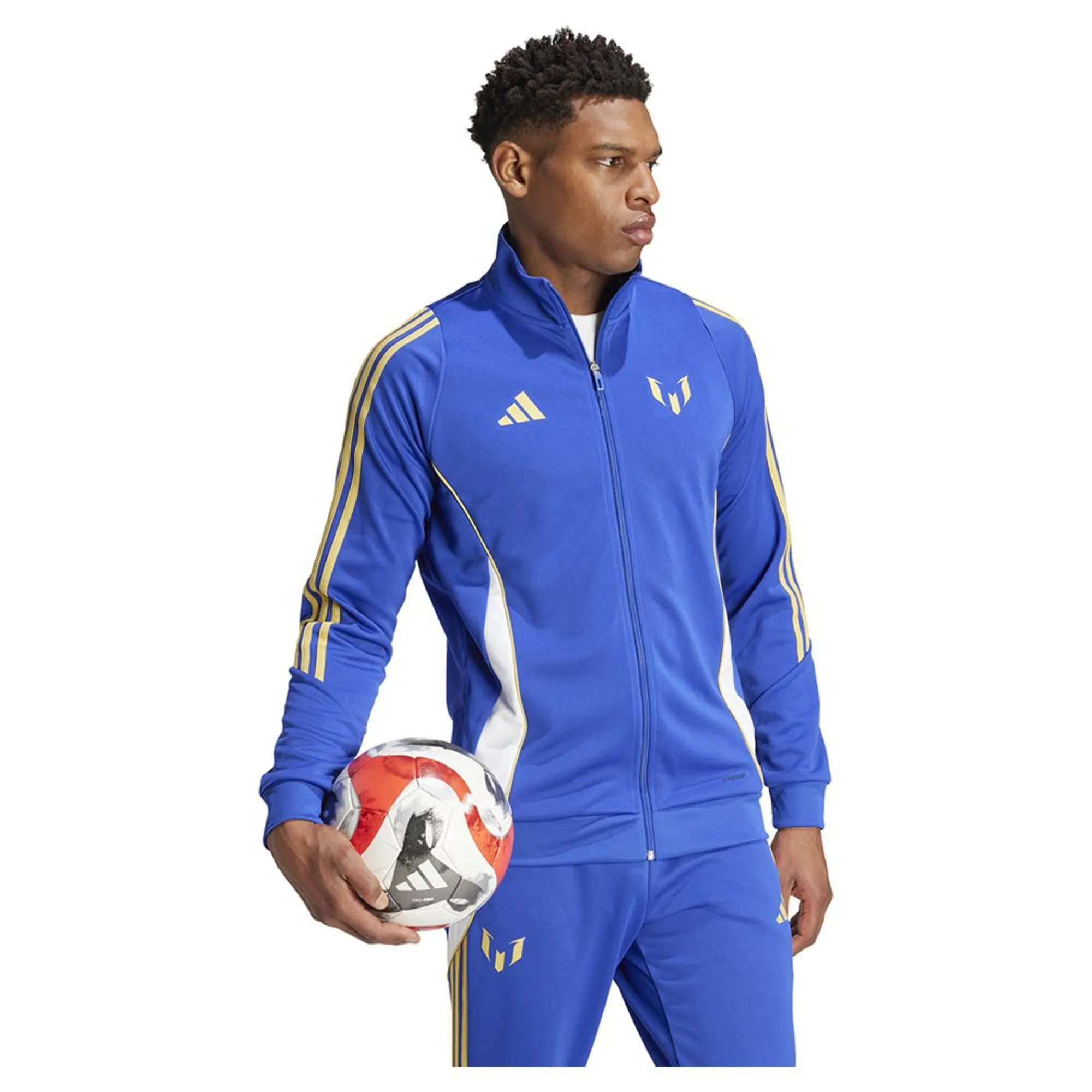 Adidas Messi Tracksuit Jacket - Blue | IS6465 | FOOTY.COM