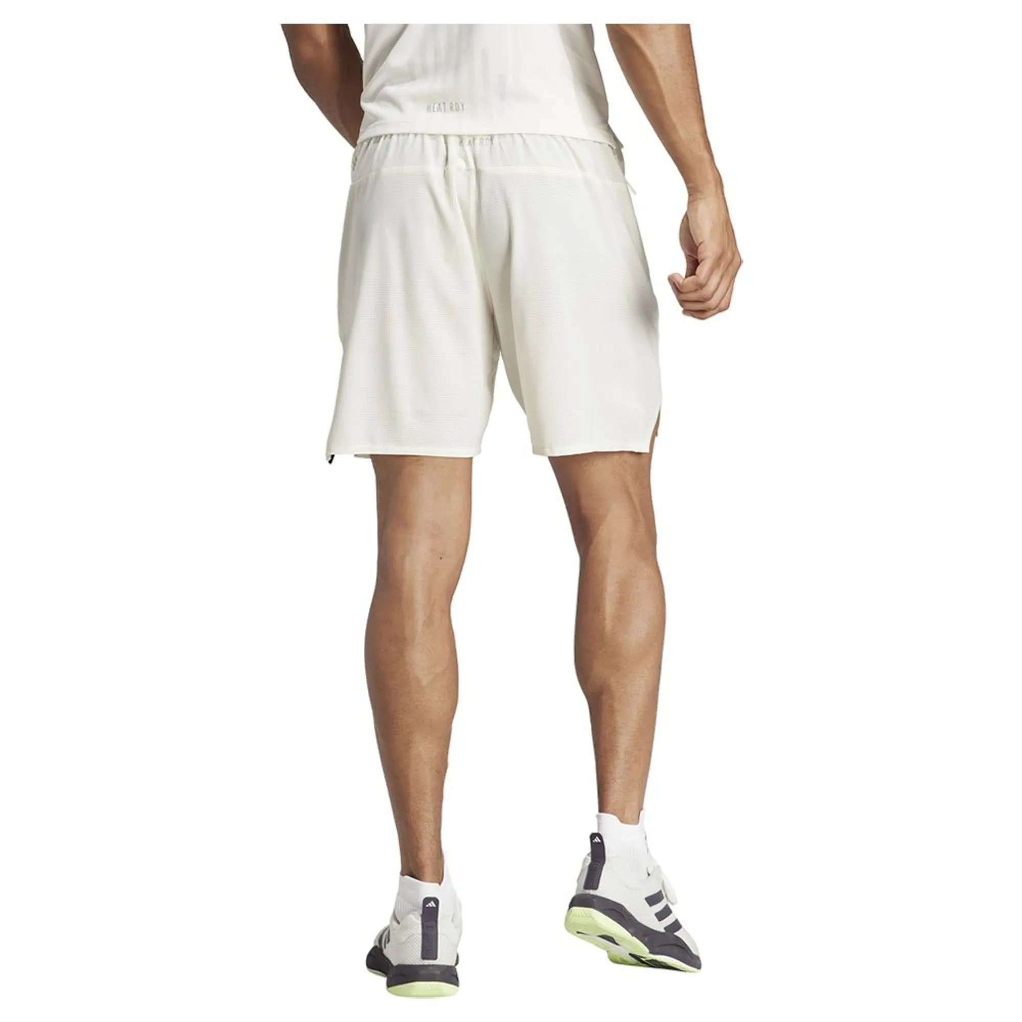 Adidas Designed For Training Heat Dry 7 Shorts - White | IS3733 | FOOTY.COM
