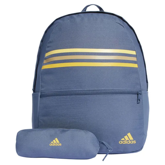 Adidas Classic 3 Stripes 27.5l Backpack - Blue | IR9838 | FOOTY.COM