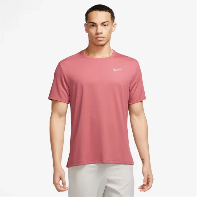 Nike DriFit Miler Running Top Mens - Red | DV9315-655 | FOOTY.COM