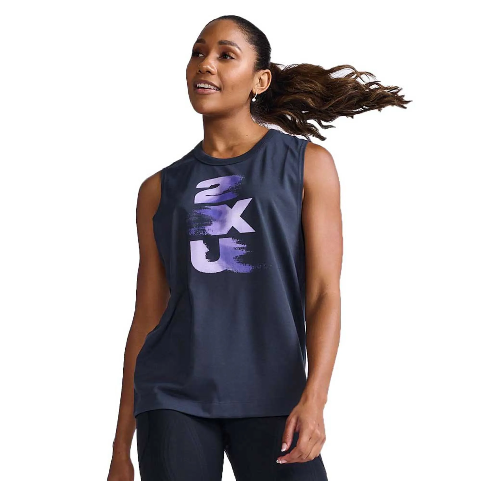2xu Form Sleeveless T-shirt - Blue | WR6993a-Idk/Lav | FOOTY.COM