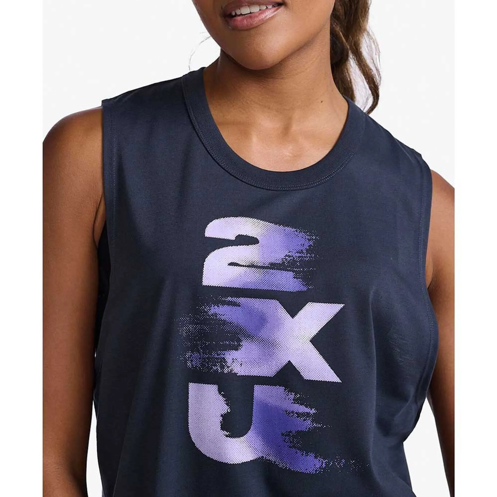2xu Form Sleeveless T-shirt - Blue | WR6993a-Idk/Lav | FOOTY.COM