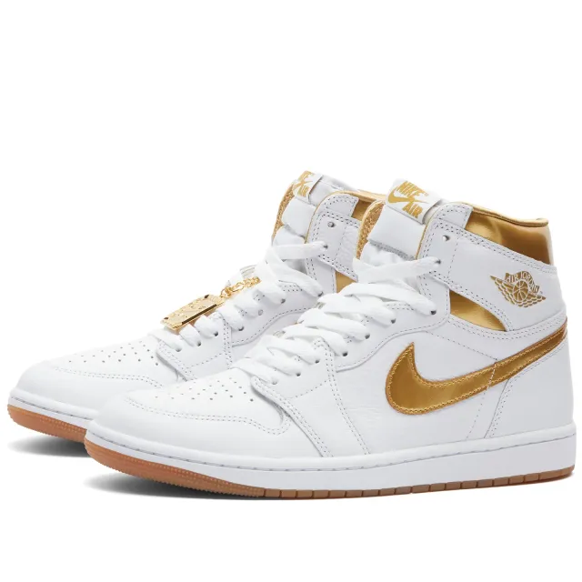 Nike Jordan Nike Womens Air Jordan 1 Retro Hi OG White Trainers ...