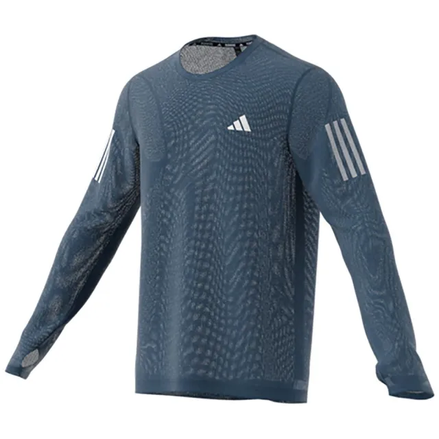 adidas Own The Run Long-Sleeve Top Mens - Blue | IN1488 | FOOTY.COM