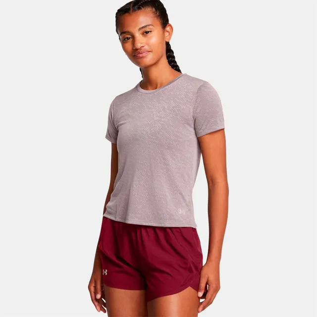 Women's Under Armour Launch Camo Short Sleeve Tetra Gray / Reflective ...