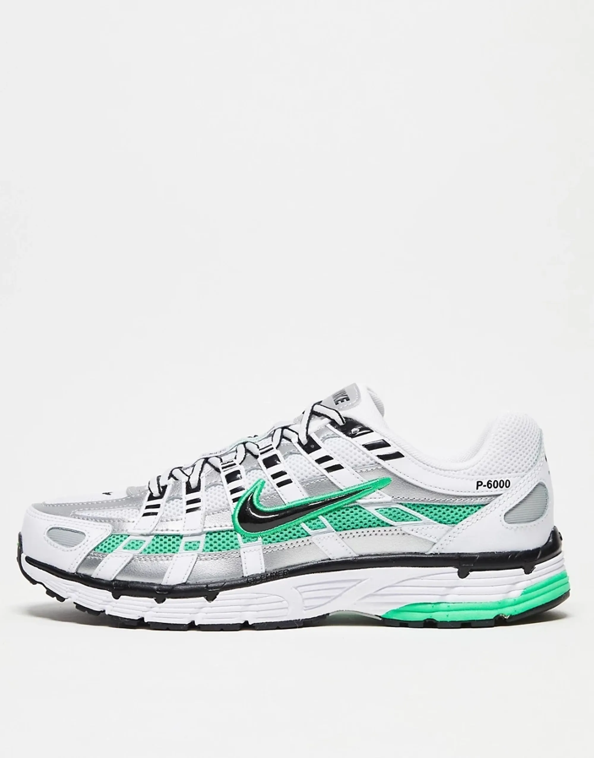 Sneakers Nike P-6000 White/ Black-Metallic Silver-Spring Green Eur 36 ...