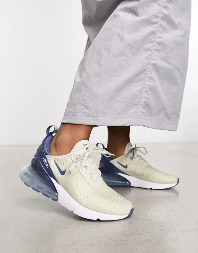 Nike air max 270 trainers in grey & navy | FQ8783-072 | FOOTY.COM