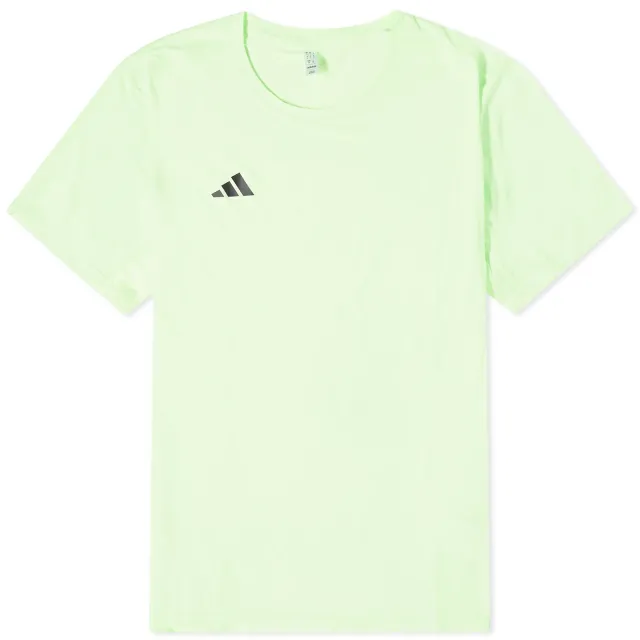 adidas Men's Running Adizero Tee - Green, Green | IN2264 | FOOTY.COM