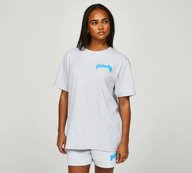Forena Womens Cloud Nine T-Shirt - Grey - Size L - Grey | FNA 198-IGM/BLU | FOOTY.COM