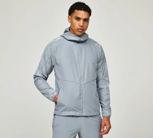 Trailberg Geneva Windbreaker Jacket - Grey - Size L - Grey | TB0278 | FOOTY.COM