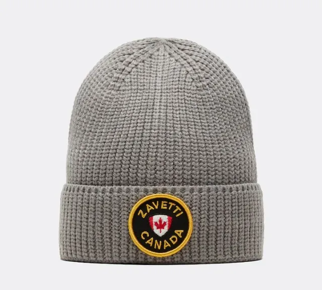 Zavetti Canada Verrio Contrast Logo Beanie - Grey - Size ONE SIZE ...