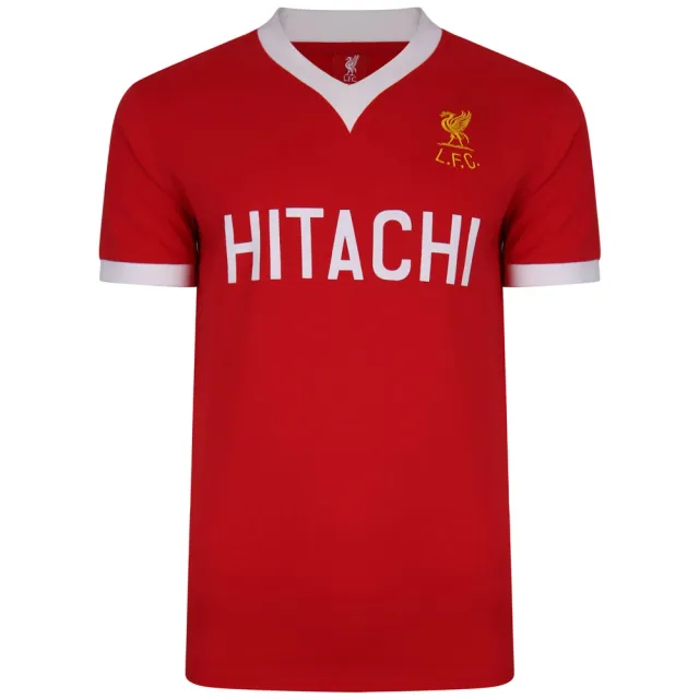 Score Draw Liverpool FC 1978 Hitachi Retro Football Shirt Men's Red ...
