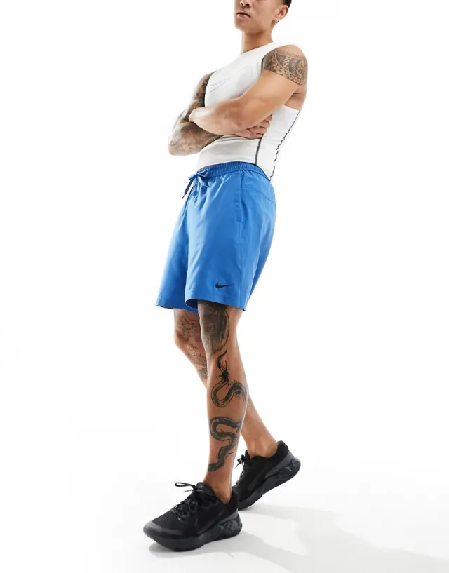 Nike Training Dri-Fit Form Unlined 7 Inch Shorts In Blue | DV9857-402 ...