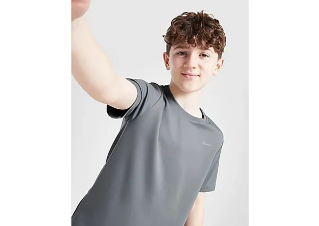 Nike Junior Dri-FIT Miler T-Shirt - Grey - Size XL/B - Grey | FD0237 ...