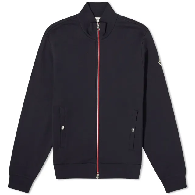 Moncler Tri-Color Zip Cardigan - Navy | 8G000-67-809KR-778 | FOOTY.COM