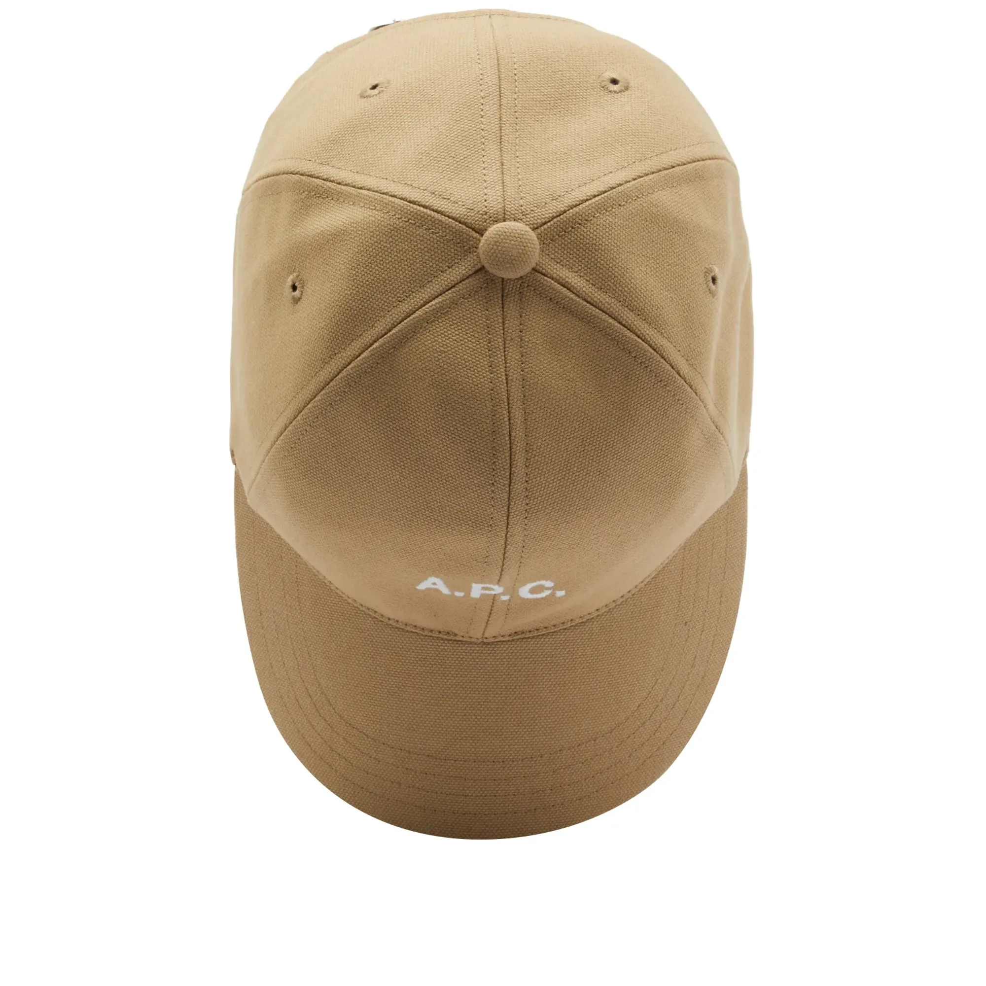 Crocs A.P.C. Men's Charlie Logo Cap Dark Beige | COCPR-M24069-BAC ...