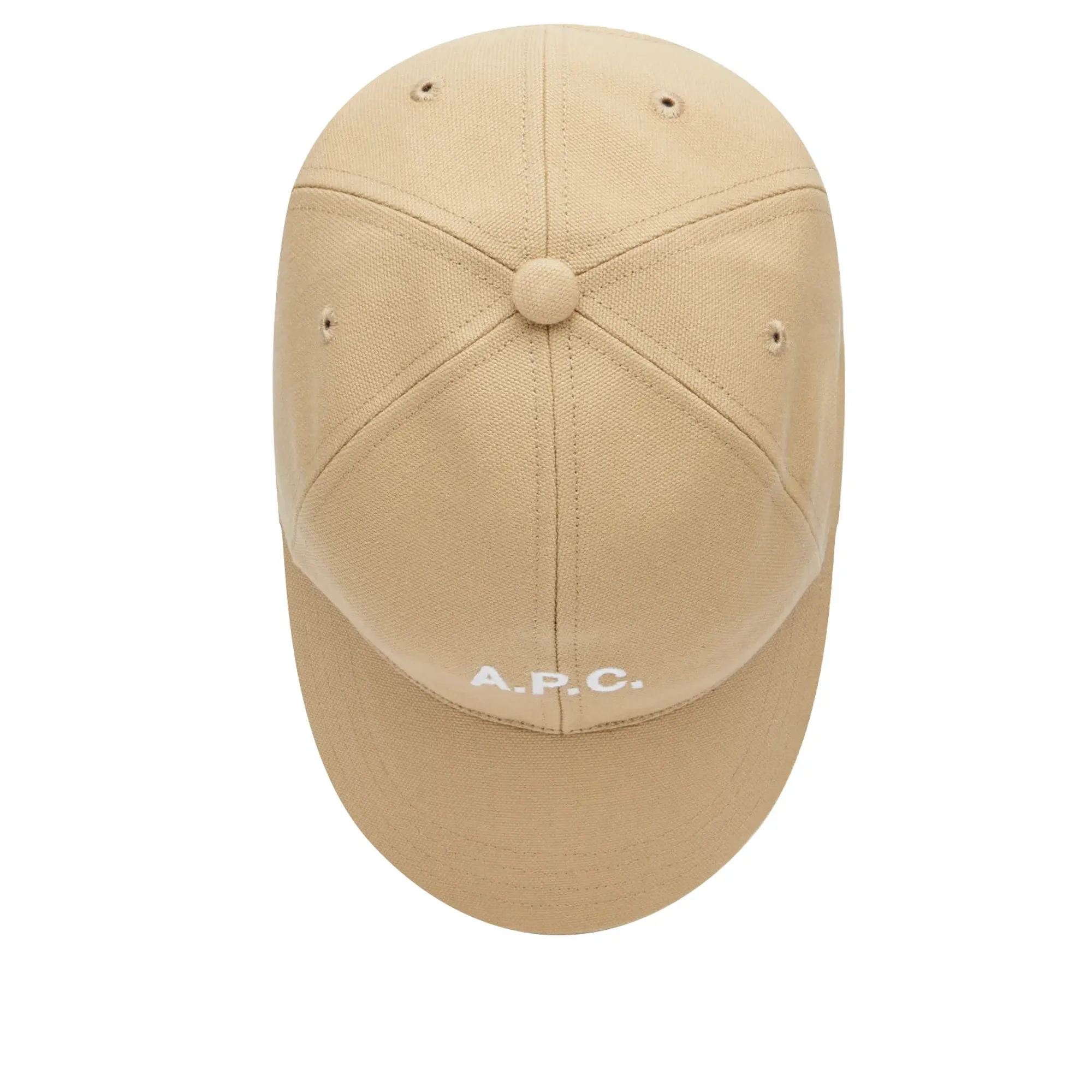 Crocs A.P.C. Men's Charlie Logo Cap Dark Beige | COCPR-M24069-BAC ...