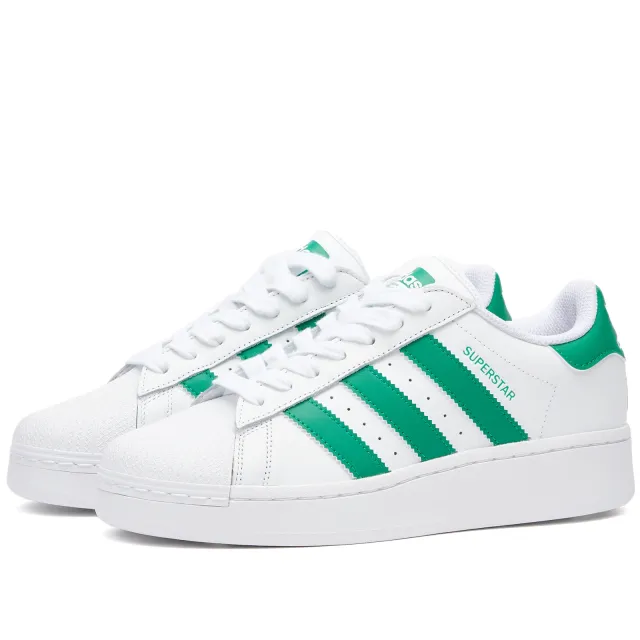 Adidas Women's Superstar Xlg W Semi Court Green &White | IF3002 | FOOTY.COM