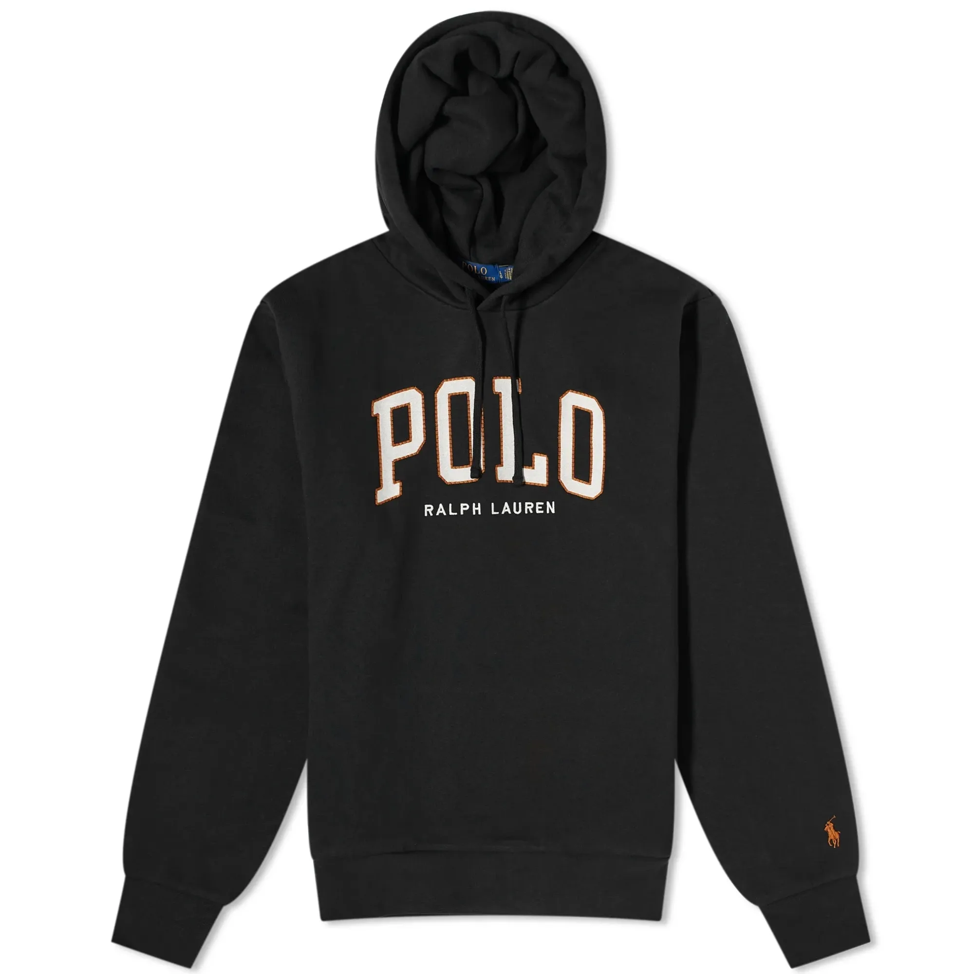Polo Ralph Lauren Men's Polo College Logo Hoodie Polo Black ...