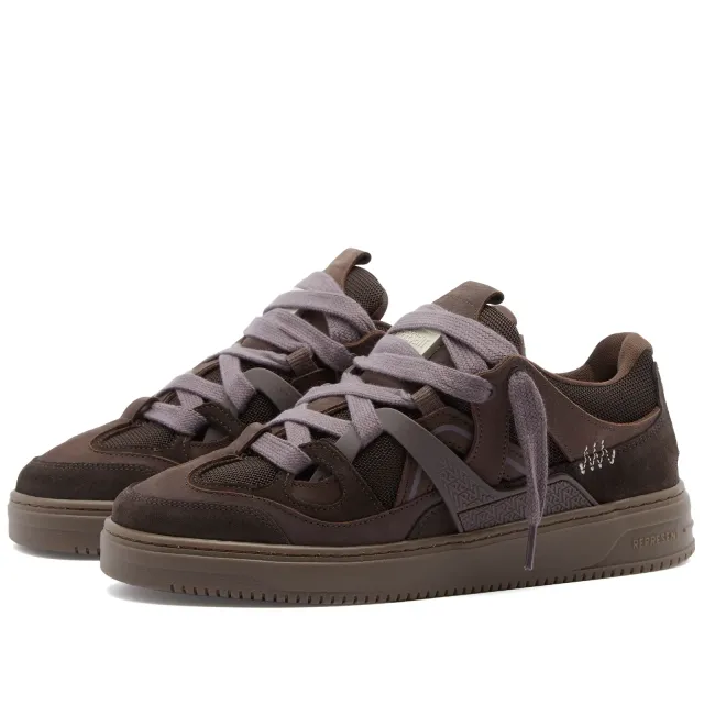 Represent Men's Bully Leather Sneaker Truffle | MF9015-429 | FOOTY.COM
