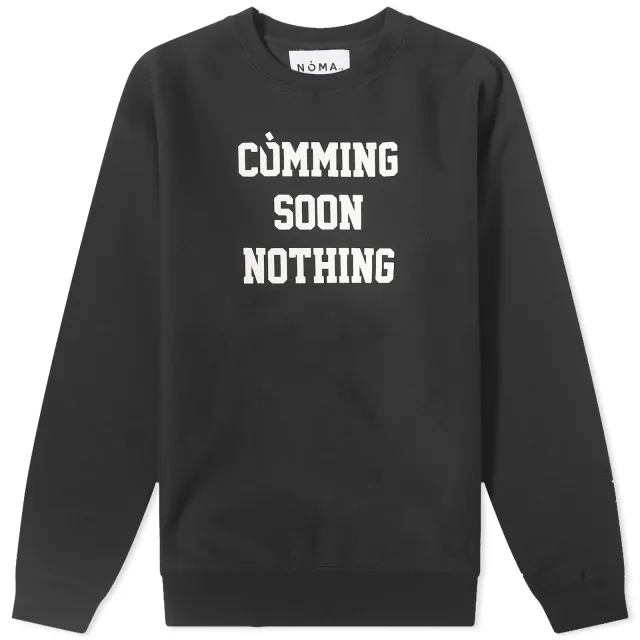 NOMA t.d. Men's CSN Crew Sweat Black | N36-SW-02-24263634 | FOOTY.COM