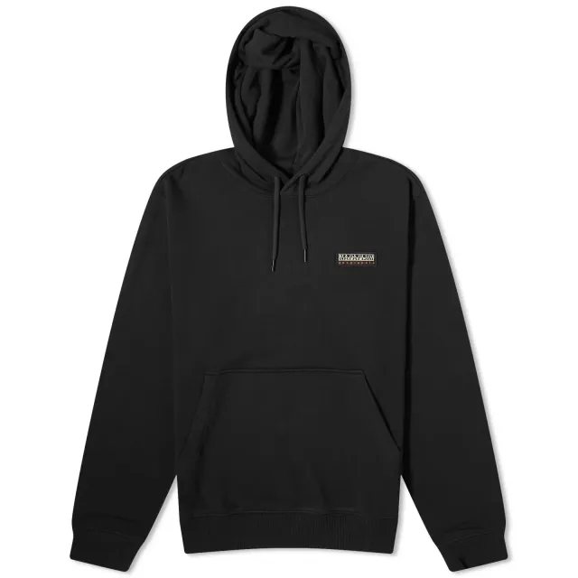 Napapijri Men's Iaato Logo hoodie Black | NP0A4HPA-0411 | FOOTY.COM
