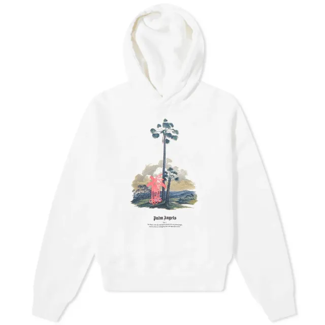 Palm Angels Men's Douby Popover Hoodie Off White | PMBB138E23FLE0020332 ...